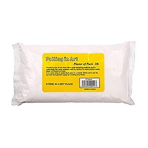 Falling in Art 1lb Plaster of Paris Powder - Plaster Hand Mold Casting Kit Powder, Gypsum Cement, Pottery & Ceramic Plaster Powder for Crafts, Sculpture, Diorama and Home Decor