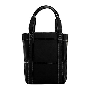 Tag&Crew Women's Urban Tote Easy to Carry Shoulder Handbag with Multiple Pockets - Black