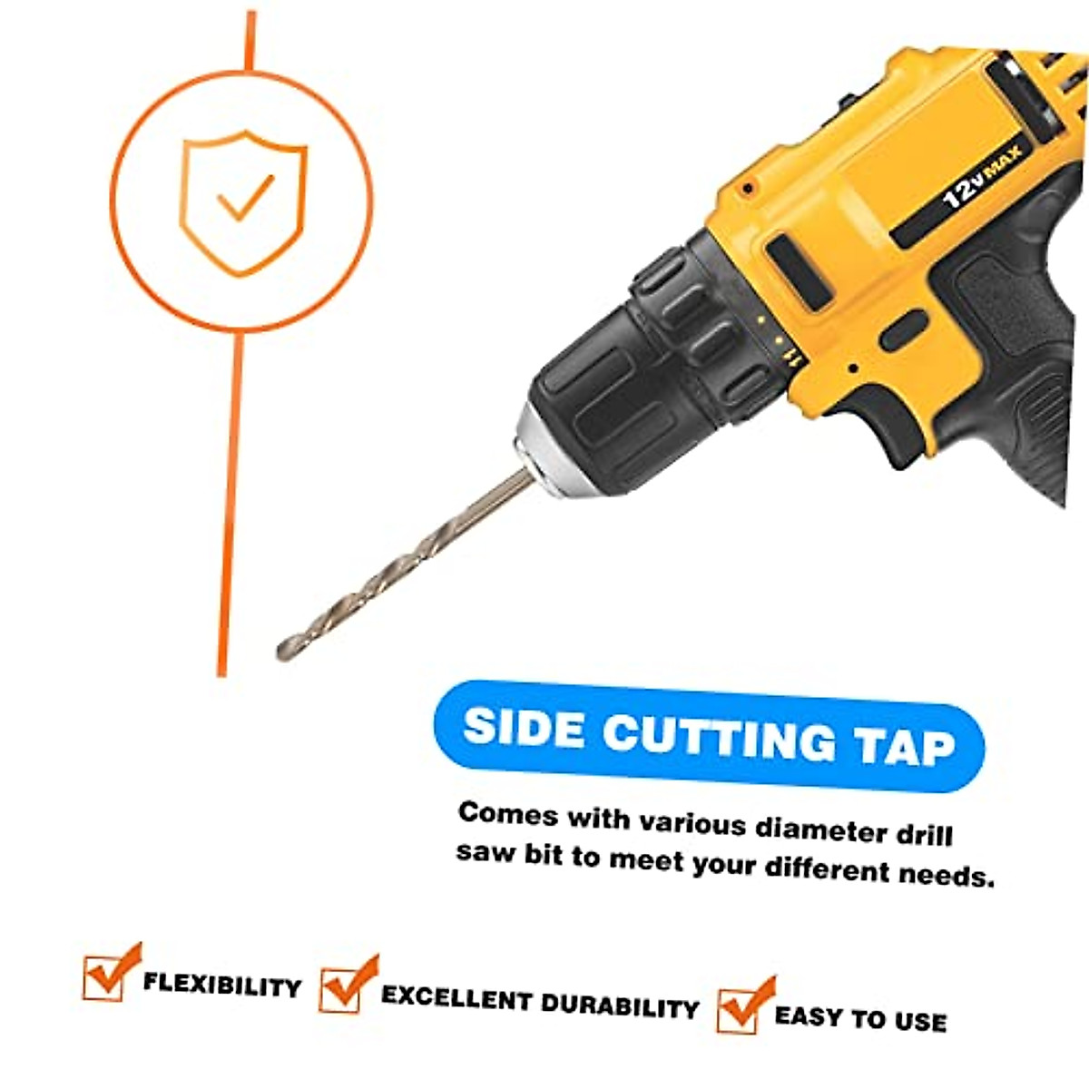 CUBTOL 13pcs 4341 Drill Bit Drill Bit for Metal Carpenter Hole Drill Wood Carving Drill Bits Woodworking Drill Bit Impact Drill Bit Set Metal Drill Bit Small Drill Bit Set Metal Suite