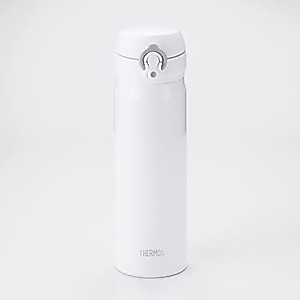 Thermos JNL-505 WHGY Water Bottle, Vacuum Insulated Travel Mug, 16.9 fl oz (500 ml), White Gray