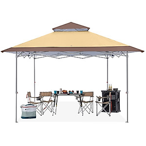 ABCCANOPY Easy Set-up 13x13 Canopy Tent 169 sq.ft Sun Shade Khaki
