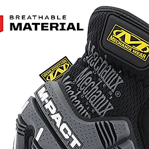 Mechanix Wear: M-Pact Open Cuff Work Gloves (X-Large, Black)