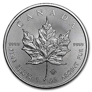 2021 CA Maple Leaf 1 Ounce .9999 Silver Coin Dollar Uncirculated Mint