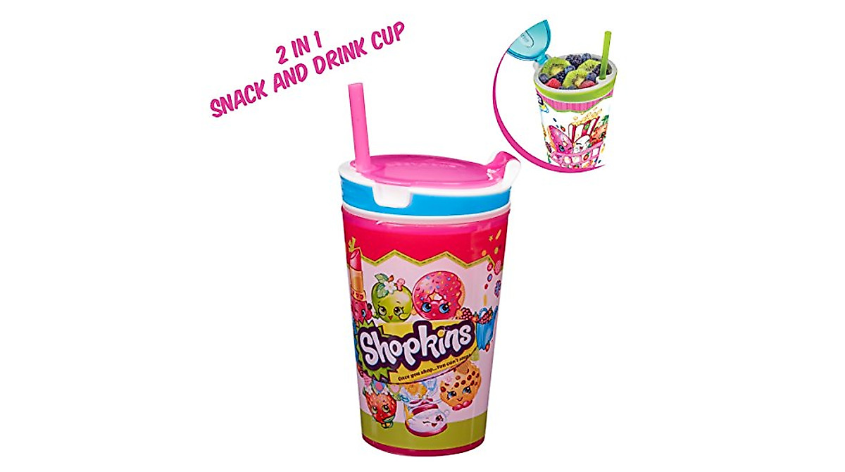 Shopkins Snackeez 2-in-1 Cup: Drink & Snack Delight