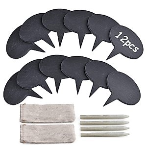 Cheese Markers for Charcuterie Board, Set of 18PCS Slate Cheese Labels Sign, Cheese Markers Set, Chalkboard Picks Cheese Name Tag Cupcake Toppers for Wedding Birthday Cocktail Parties Dinner Food