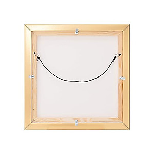 PIXY CANVAS Floater Frame 12x12 for 3/4 (0.75) inch Deep Canvas Paintings/Canvas Prints/Wood Canvas Panels/Wall Art/Wall Decor/Home Decor/Artwork (Brass Gold, 12 x 12 inch, Square)