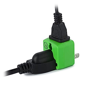 Yubi Power 2 in 1 Universal Travel Adapter with 2 Universal Outlets - Built in Surge Protector - Green Type A Plug Adapter for Canada, United States, Japan, and Mexico, International Power Adapter