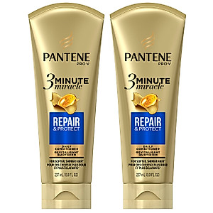 Pantene Pro-V 3 Minute Miracle - Daily Conditioner - Repair & Protect - Net Wt. 8 FL OZ (237 mL) Per Tube - Pack of 2 Tubes