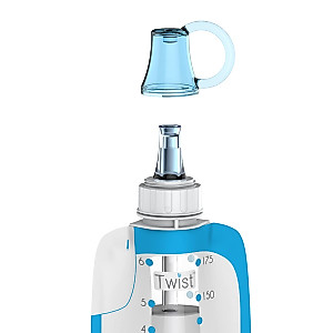 Kiinde Twist Pouch Sippy Top Attachments with Straws for Baby and Toddler, 3-Pack Set for Breast Milk, Formula, Juice, Purees, Leak Proof, One Piece Twist-On Lid