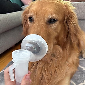 Nomeoop Pet Nebulizer mask for Puppy and Cats, with 2 -Meter Oxygen Tube,Dog Oxygen mask
