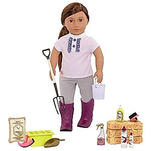Our Generation by Battat- Hay and Neigh Horse Care Set- Toys, Doll Clothes & Accessories for 18-inch Dolls- Ages 3 Years and Up