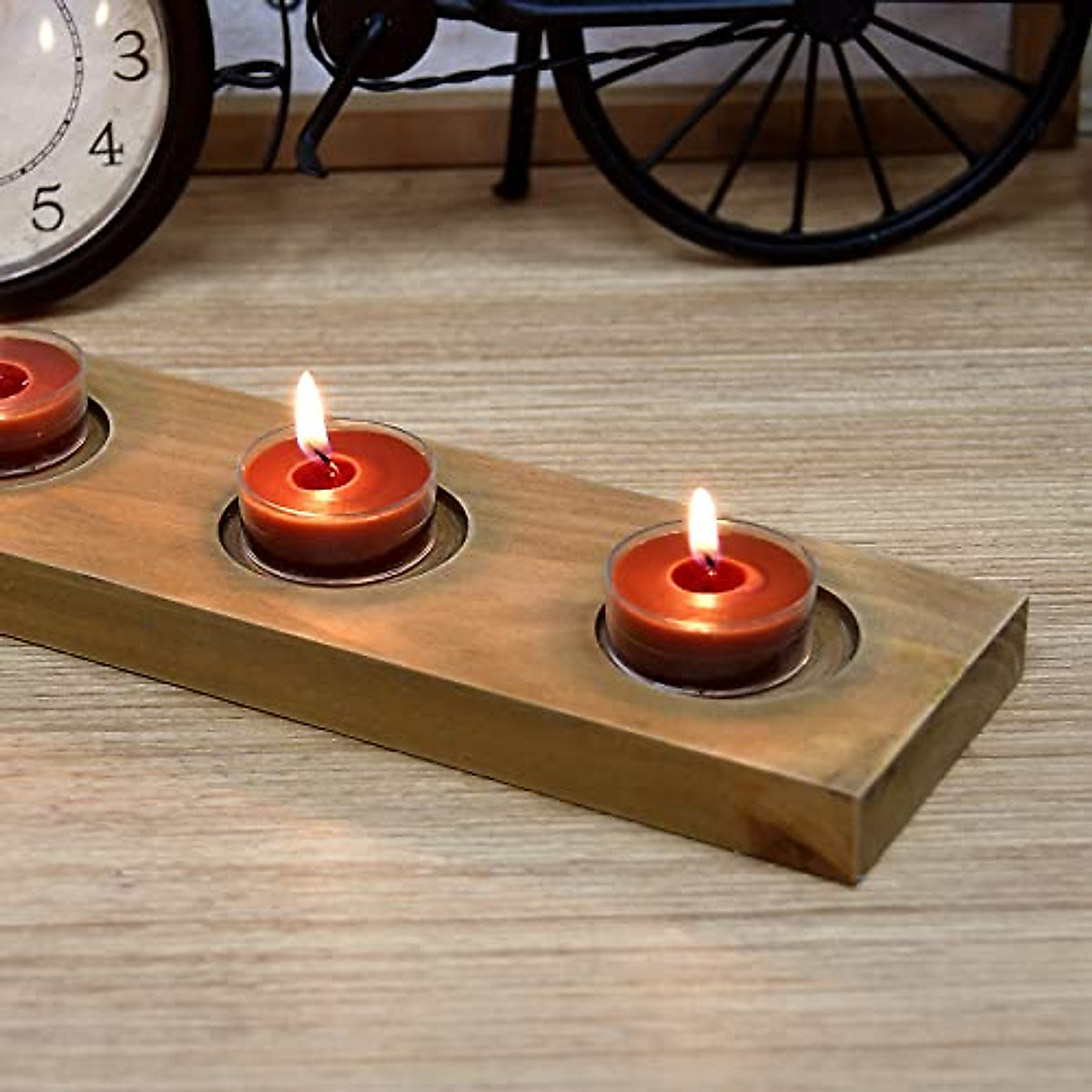 Zest Candle 50-Piece Tealight Candles, Brown