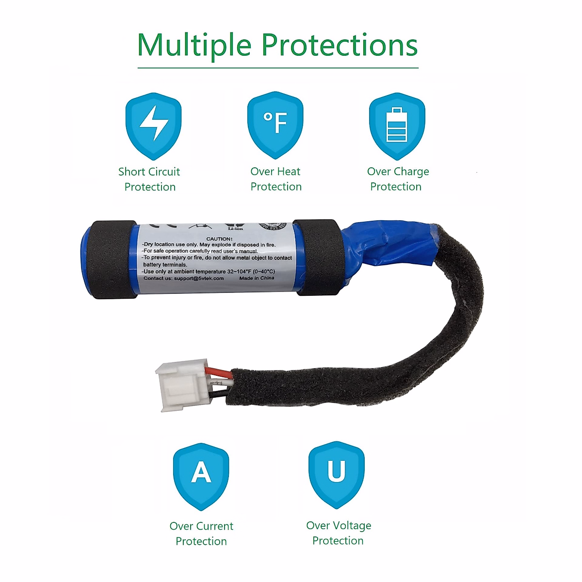 FIVO Replacement Battery for Harman Kardon Onyx Studio, Onyx Studio 2 and Onyx Studio 3 Wireless Bluetooth Speaker, 3.7v 2600mAh