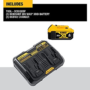 DEWALT 20V MAX* Charging Station for Jobsite with 4Ah Battery Pack (DCB102BP)