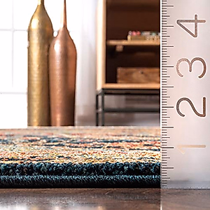 nuLOOM Tabetha Tribal Medallion Area Rug, 4' x 6', Green