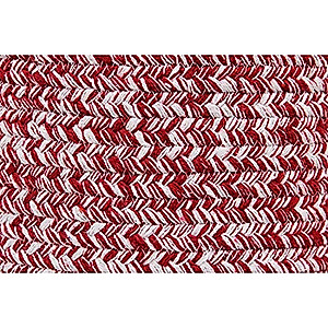 Super Area Rugs Farmhouse Plant Basket / Planter Multi Purpose Open Top Bin with Handles, Cotton Rope Basket, 8-inch, 10-inch and 12-inch Red & White