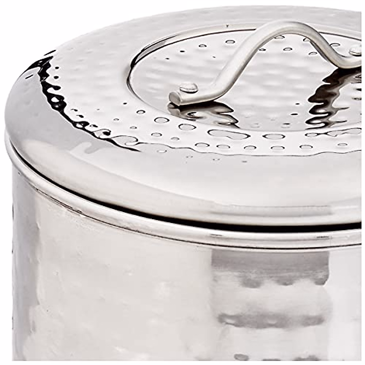 Old Dutch 4 Piece Hammered Black Pearl Canister Set