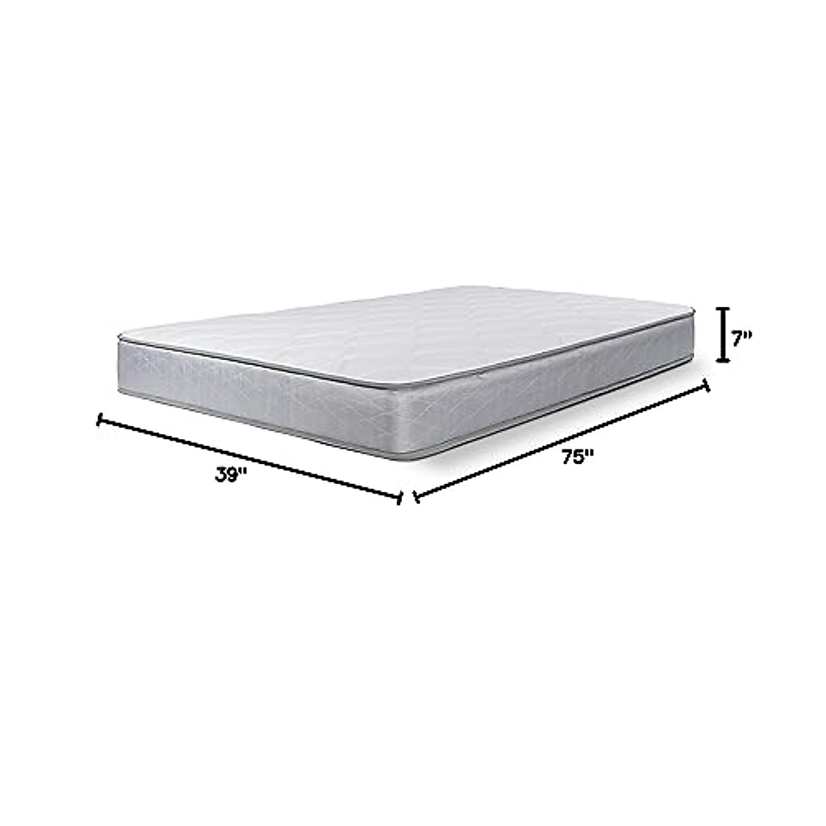DREAMFOAM Bedding Doze 7" Mattress- Medium Comfort, Twin