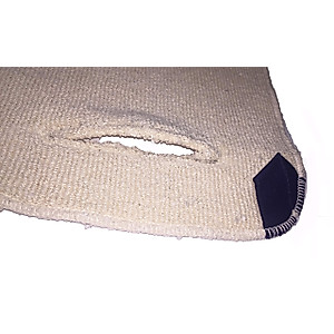 Golden Protective Services Outlet Cotton Loop, 10" x 11" Cream Oven Pad with Handslot, Heavy Weight Terry Cloth, 500 Degree Temp Rating