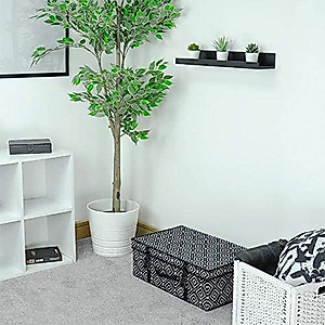 HANGERWORLD - Medium Black and White Diamond Pattern Bridal Dress Storage Box with Lid