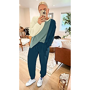 ETCYY NEW Lounge Sets for Women Two Piece Outfits Sweatsuits Sets Long Pant Loungewear Workout Athletic Tracksuits