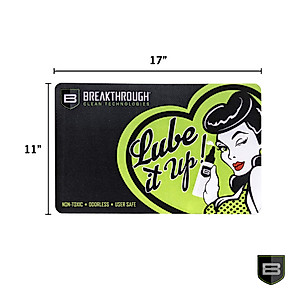 Breakthrough Clean Neoprene Rubber Gun Cleaning Mat with Polyester Top- Pistol/Handgun - Gun Accessories for Men and Women