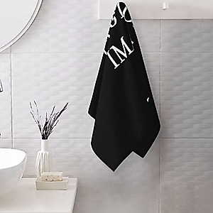 Custom Hand Towel, Personalized Soft Polyester-Cotton Face Towel Add Your Design Bath with Picture Text Logo Name for Home Outdoor Sports Gym Yoga, 27.5X16in