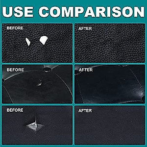 BONCART Vinyl and Leather Repair Kit for Furniture/Sofa/Purse/Car Seat/Couch - Scuffs, Scratches, Restore Any Material, Bonded, Italian, Leather, Genuine Leather