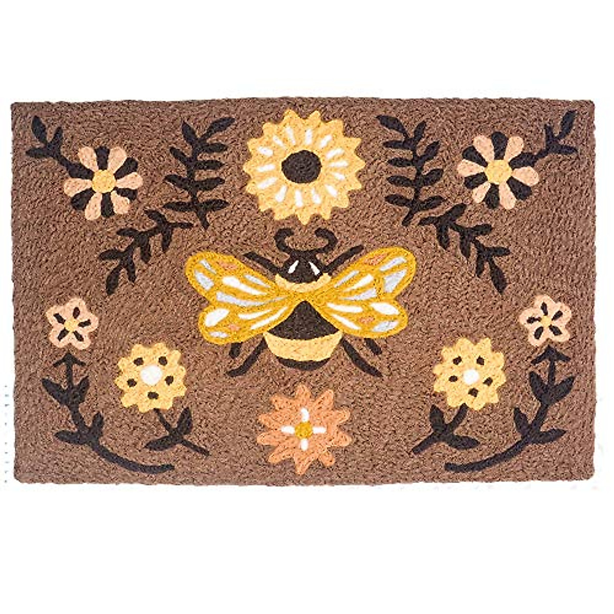 Autumn Honey Hive Machine Washable 20" x 30" Jellybean Accent Rug