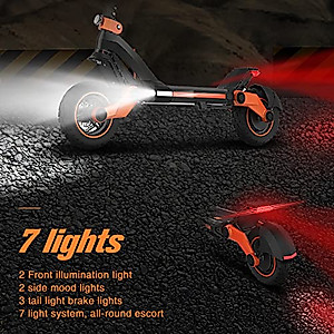 Electric Scooter, Kugookirin G3 Electric Scooter for Adults Powerful 1200W Motor Up to 31 mph, 10.5" Off Road Tires 52V/18Ah Large Capacity, Dual Brake Folding Fast e Scooter for Adult (G3/1200W/18AH)