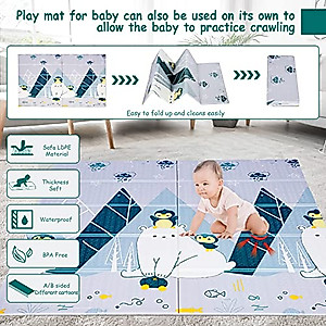 Baby Playpen with Mat,Playpen for Babies and Toddlers,71”x59”Extra Large Baby Playpen,Sturdy Safety Indoor & Outdoor Kids Activity Play Center with Anti-Slip Suckers and Zipper Gate.