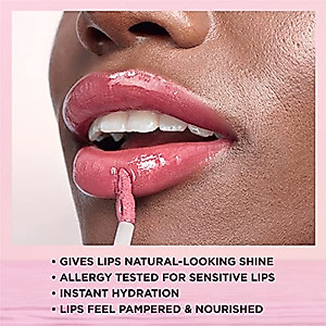 L'Oreal Paris Glow Paradise Hydrating Lip Balm-in-Gloss with Pomegranate Extract & Hyaluronic Acid, Blissful Blush, 0.23 fl oz
