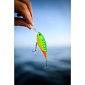 Berkley Flicker Shad Fishing Lure, Pearl White, 3/16 oz, 2in | 5cm Crankbaits, Size, Profile and Dive Depth Imitates Real Shad, Equipped with Fusion19 Hook