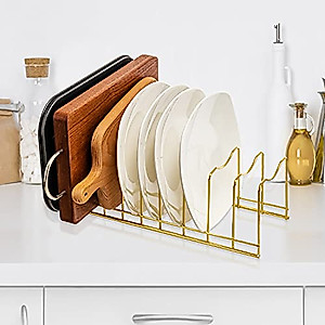 Pot&Pan Lid Rack Holder Organizer, Rest Cutting Board, Baking Sheet, Stainless Steel