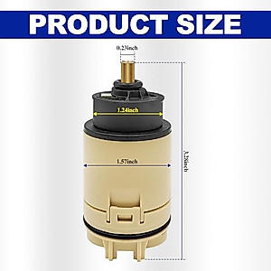 RP70538 Single-Function Pressure Balance Cartridge Replacement for Peerless Single Handle Tub and Showers Faucet (Cartridge Only,Not Included Check Valve)