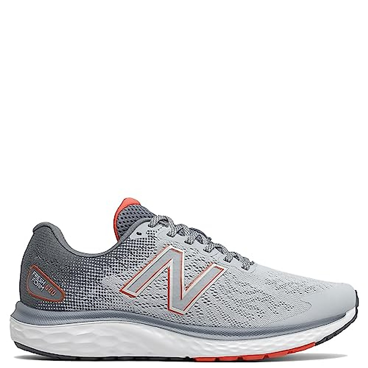 New Balance mens 680 V7 Running Shoe 10.5 Grey/Ghost Pepper/Black