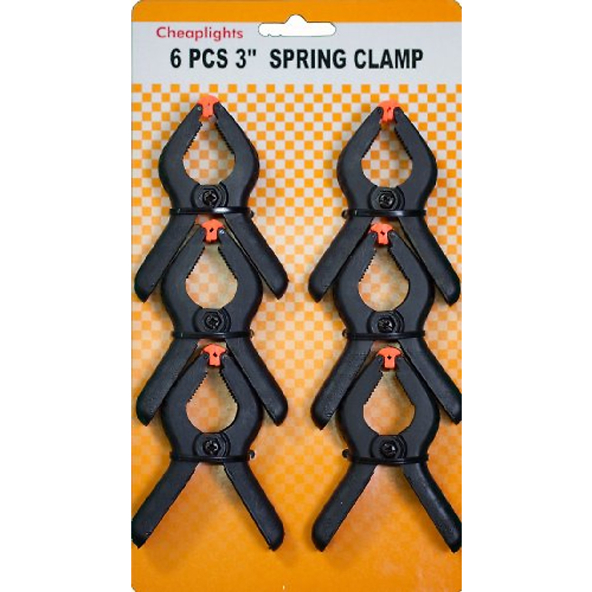 Cheaplights 6 PCS 3.75" Spring Clamps