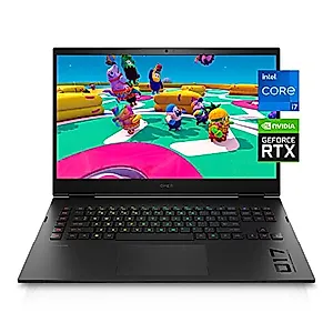 HP OMEN 17 inch Laptop, QHD 165Hz Display, 3ms Response Time, Intel Core i7-13700HX, 16 GB RAM, 512 GB SSD, NVIDIA GeForce RTX 4070 GPU (8 GB), Windows 11 Home, 17-cm2020nr (2023), Black