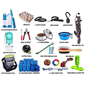 Lobeve [Upgrade Version] Puppy Kit,39 Pack Puppy Essential Starter Kit for Small and Medium Dogs,Perfect Welcome Home Gift for New Puppies