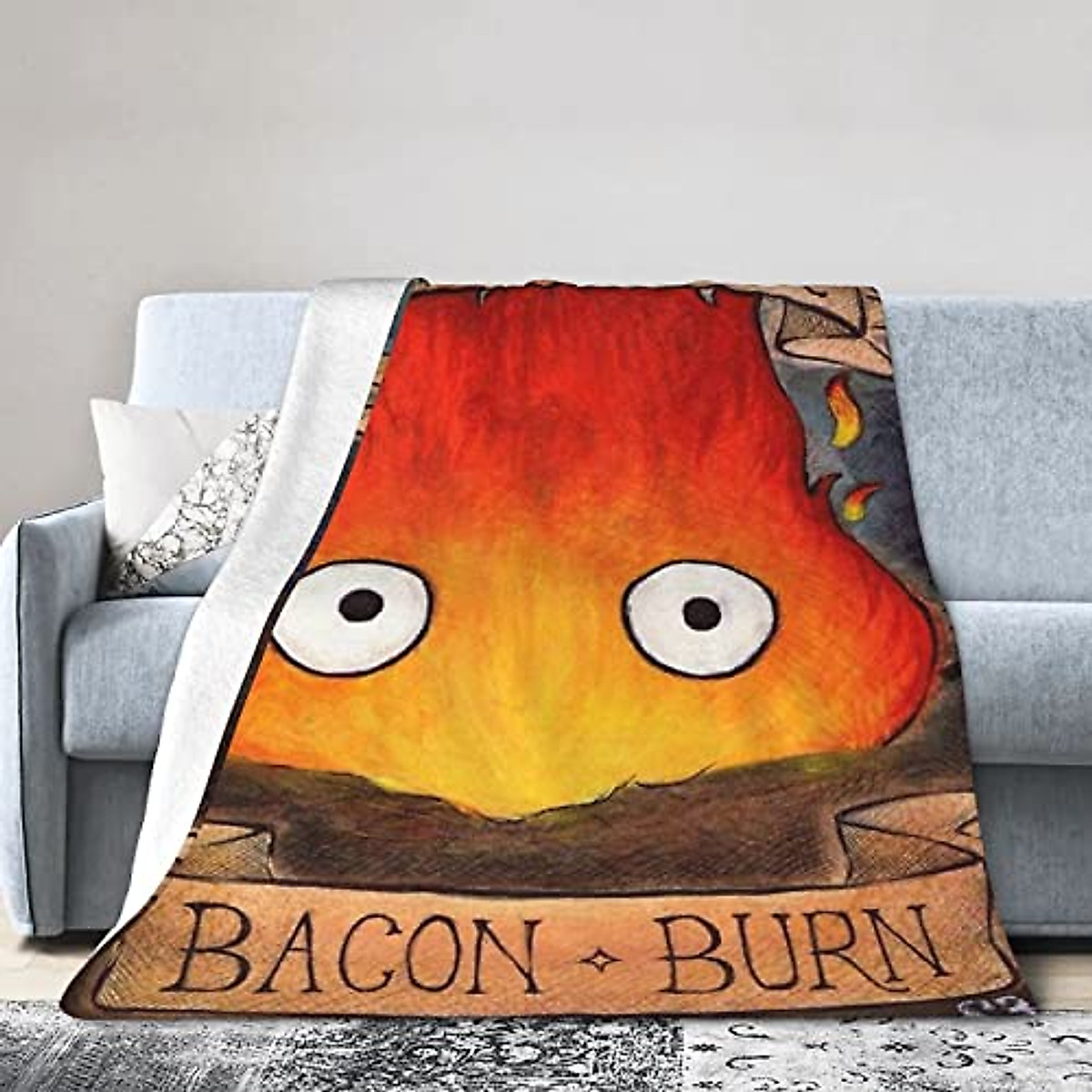 XCRUPYT Anime Blanket Cartoon Throw Blankets Ultra Soft Flannel Lightweight Throws for Couch, Bed, Plush Fuzzy Microfiber Warm Thermal All Seasons Use 50"X40"