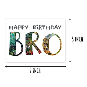 Happy Birthday Bro - Bro Birthday Card - Bro Card - Card For Bro Modern - Bro Birthday Card - Card For Bro