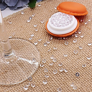 BIT.FLY 4.2mm 10000pcs Crystal Acrylic Diamond Vase Fillers for Table Scatter Wedding Event Party Decoration DIY Arts & Crafts Ice Rock Treasure Gems - Transparent