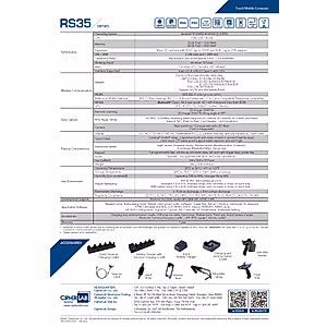 CipherLab RS35 Android 10 Touch Mobile Computer Barcode Scanner BT/WiFi/NFC, 3G RAM/32G ROM SR 2D Imager (SE4770) 5.5" HD+ Camera (4GB x 64GB)