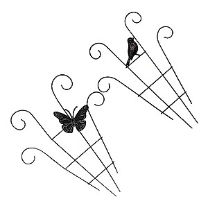 Yardwe 4 Pcs Flower Plant Rose Plant Outdoor Plant Flower Support Ring Stackable Flower Trellis Plants Ladder Trellis Decorative Plant Trellis Garden Supplies Trellis for Climbing Plant