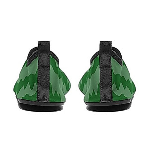 Green Watermelon Water Shoes for Women Men Quick-Dry Aqua Socks Swim Beach Barefoot Yoga Surf Pool Camping