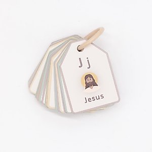 Good Ground Bible ABC Flash Cards Preschool Sunday School Toys Christian Homeschool Alphabet Ring Cards Toddler ABC Phonic Letters & Words