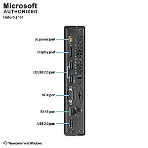 lenovo Think Center M73 Tiny Desktop PC, Intel Core I5-4570T 2.9GHz up to 3.6GHz, 8GB RAM, 240GB SSD, WIFI, BT 4.0, HDMI, USB 3.0, VGA, DP port, W10P64 (Renewed)