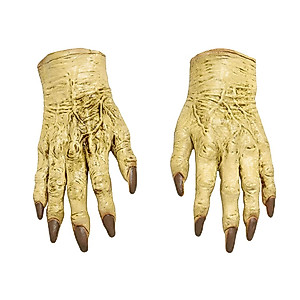 Urieo Halloween Costume Gloves Nude Horror Zombie Hands Tricks Cosplay Party Props Monster Glove for Adults