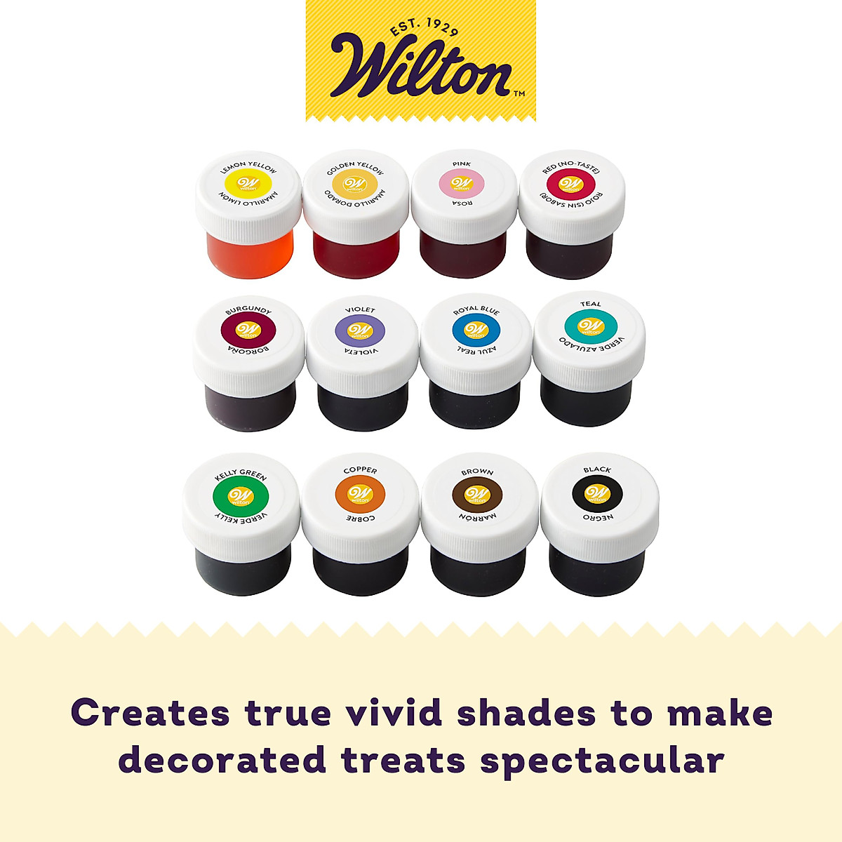 Wilton Icing Colors 12-Piece Gel Food Coloring Set
