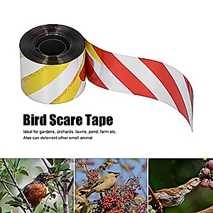 Bird Scare Tape, Ultra Strong Bird Scare Ribbon 6PCS Sturdy for Orchards for Gardens for Lawn